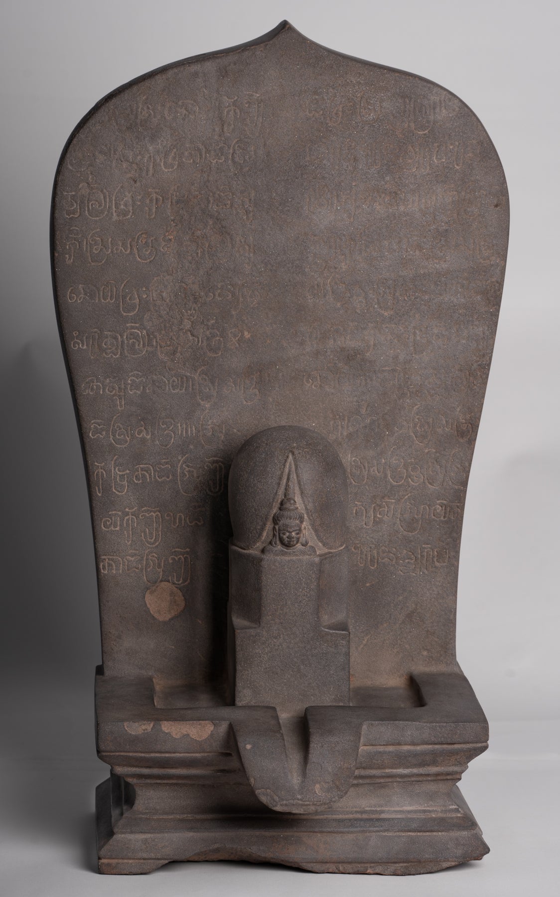 Stein Linga – Antiker Sandstein im Khmer-Stil Shiva Linga / Lingnum ...