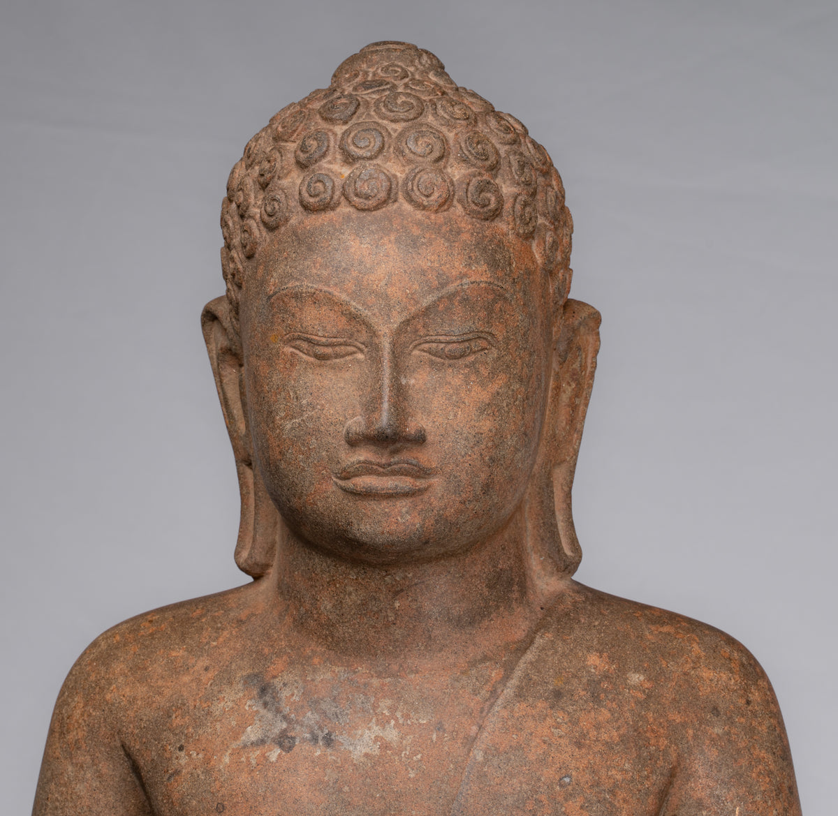 Antique Thai Style Stone Dvaravati Buddha Statue - 100cm/40" Tall – HD ...