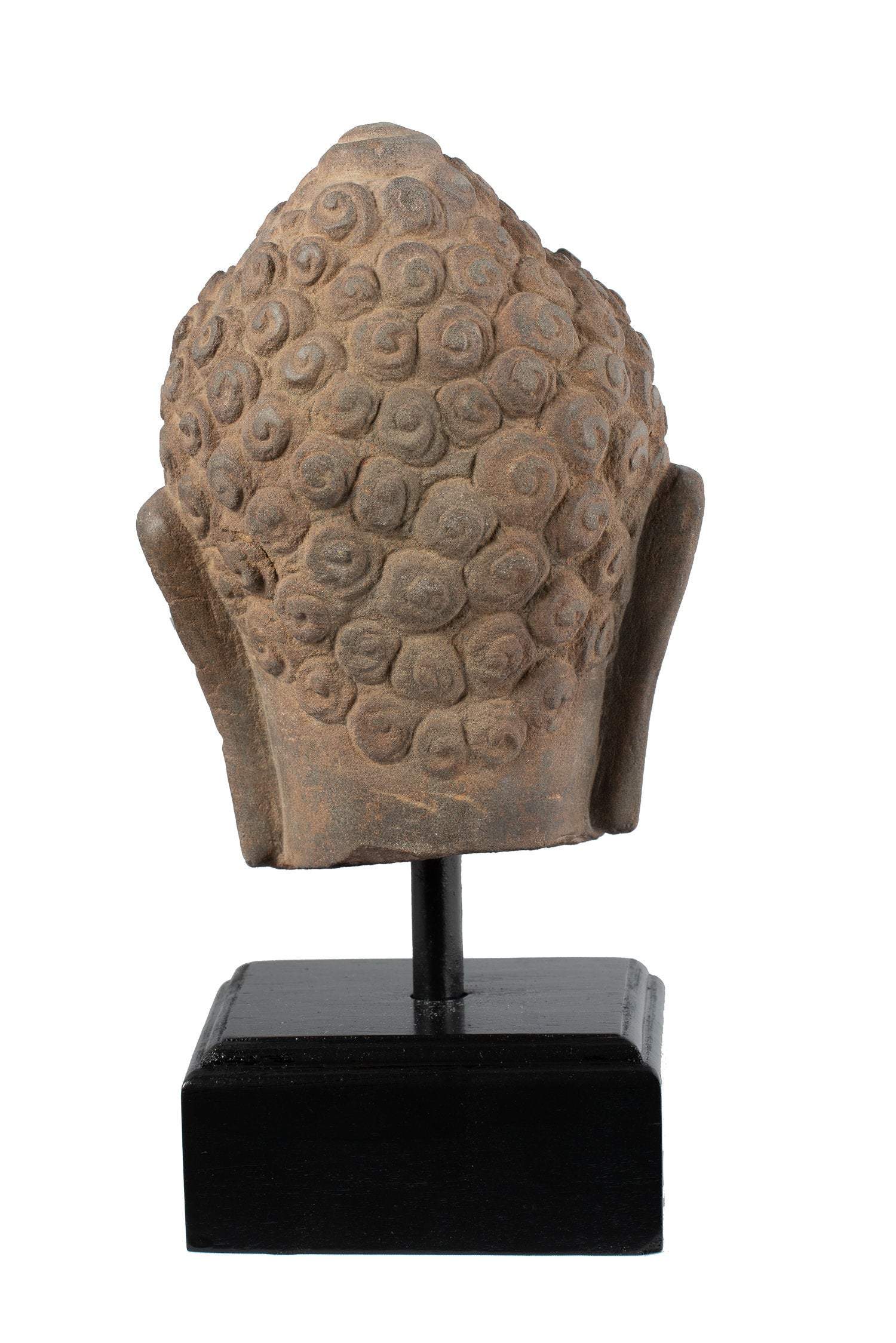 Buddha Statue - Antique Dvaravati Style Thai Stone Buddha Head Statue ...